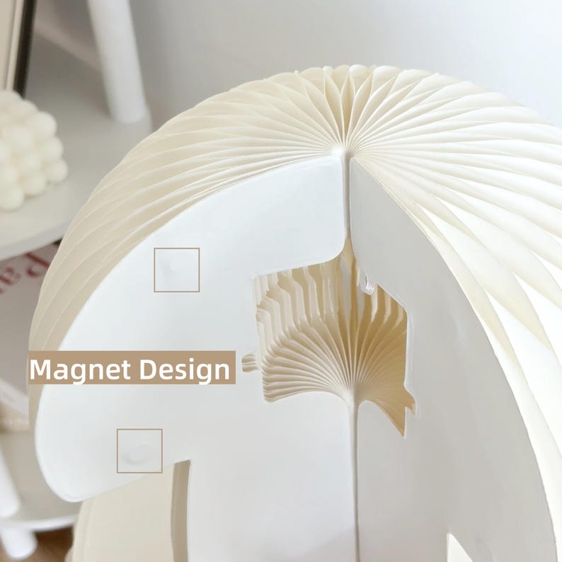 Origami Table Lamp, Folding Paper Lamp, Modern Bedside Lamp, Minimal ...