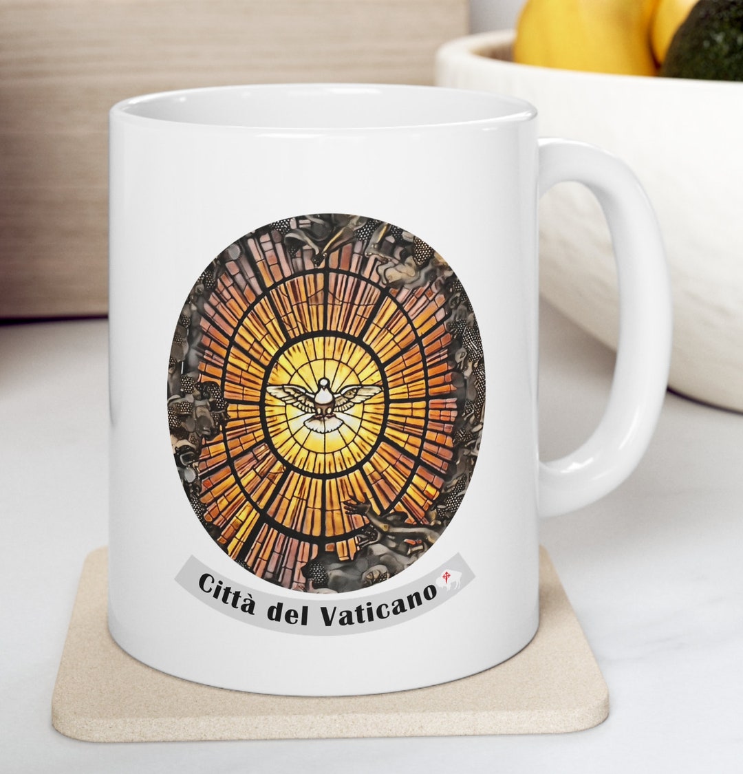 Holy Spirit Mug, Charity Gifts, St. Peter's Basilica Mug, Vatican City ...