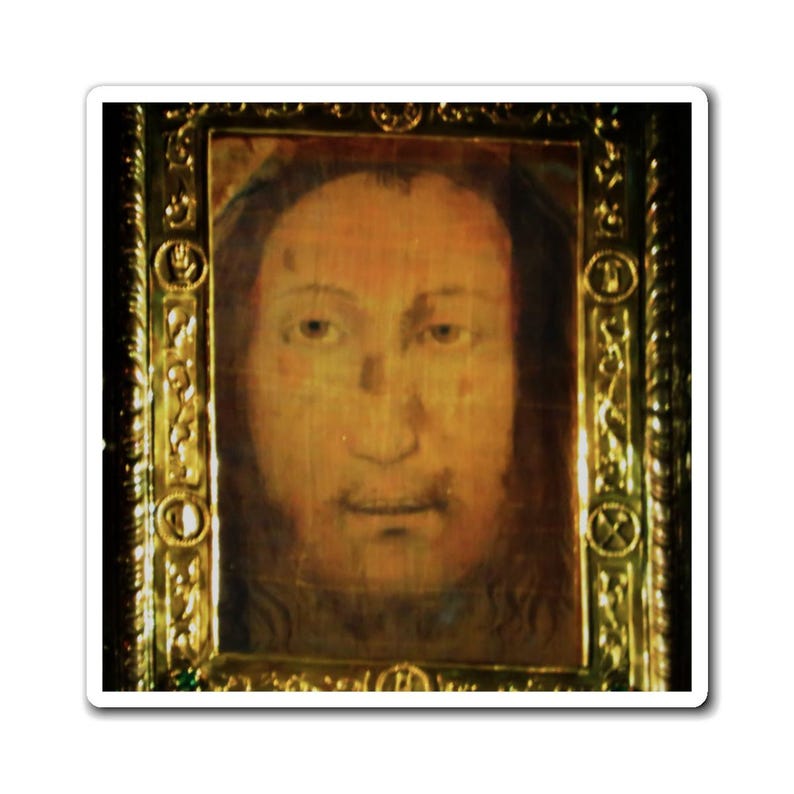Veil of Manoppello Magnet, Christmas Gifts, Holy Face, Manoppello Italy ...