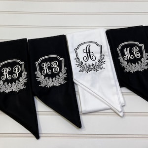 Custom Embroidered Bouquet Wrap Sash Bow HOCO Prom Bouquet Sash With ...
