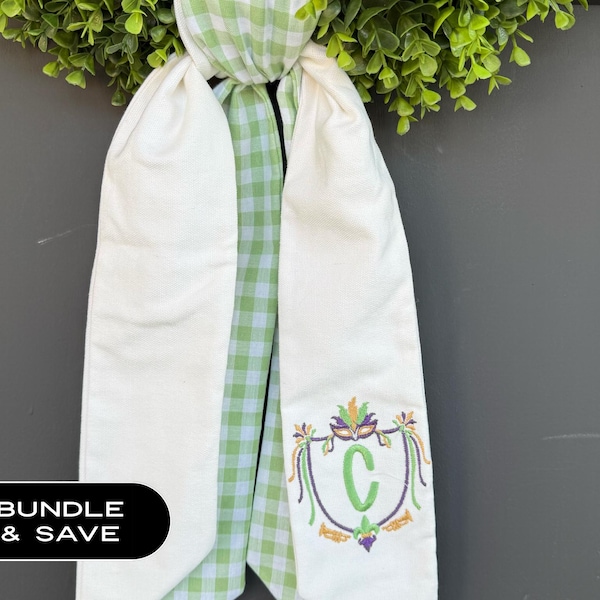 Monogram Mardi Gras Sash - Etsy