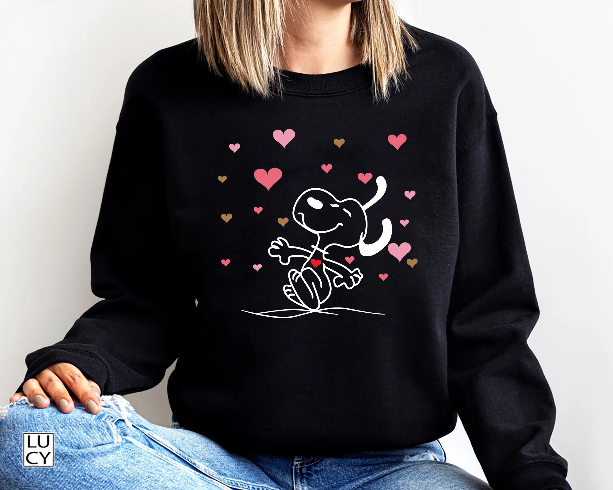 Snoopy Valentine Shirt, Cute Valentine Sweatshirt, Snoopy Shirt, Snoopy ...
