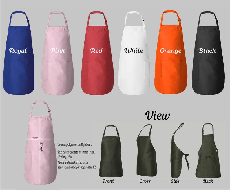 Master Chef Apron , Custom Name Apron With Pockets, Custom Chef Gift ...