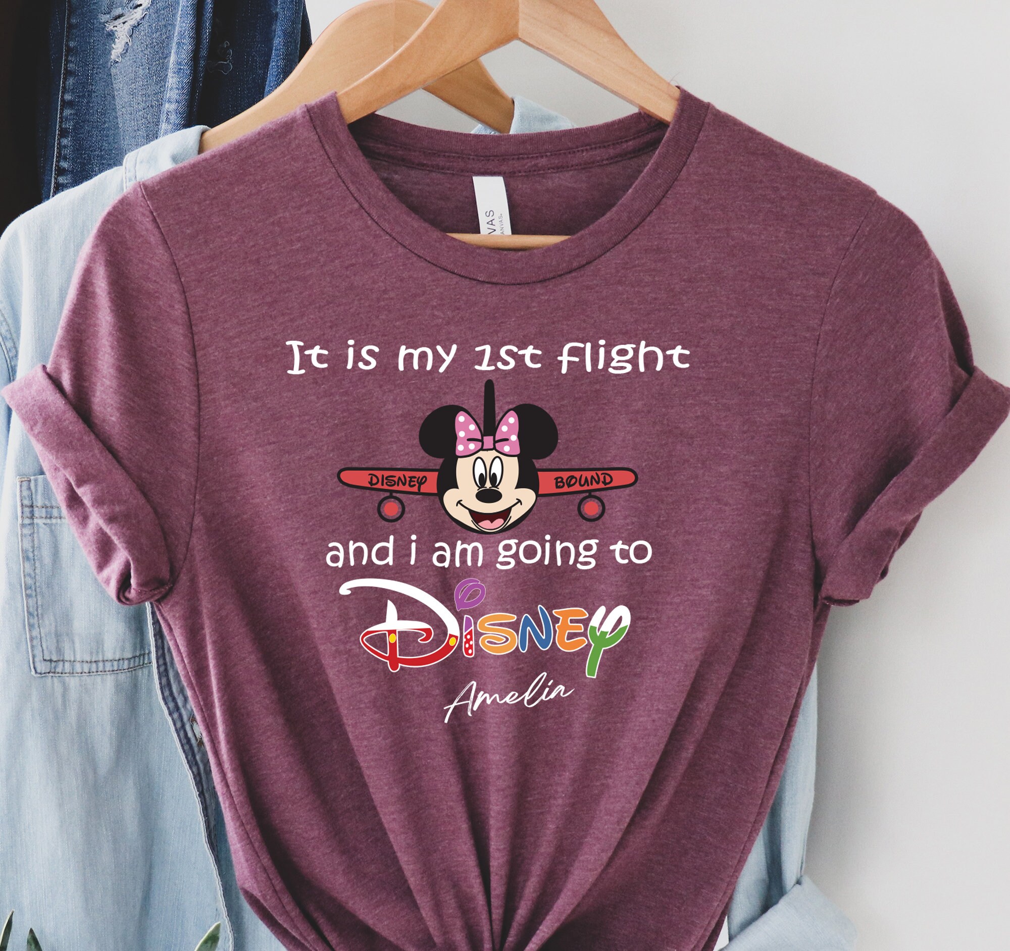 It's My 1st Flight Shirt, First Flight T-shirt, I'm Going to Disneyland ...