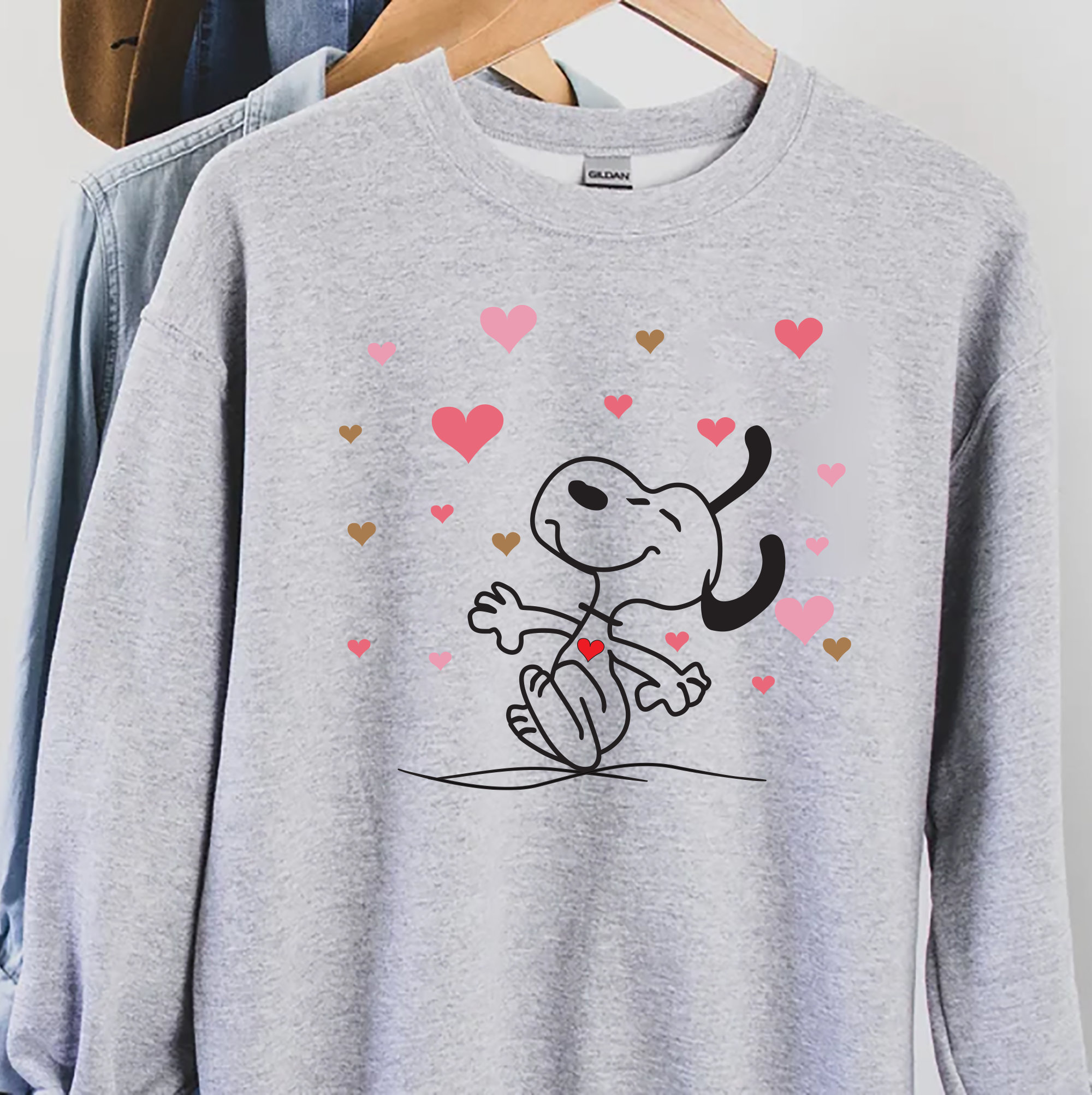 Snoopy Valentine Shirt, Cute Valentine Sweatshirt, Snoopy Shirt, Snoopy ...