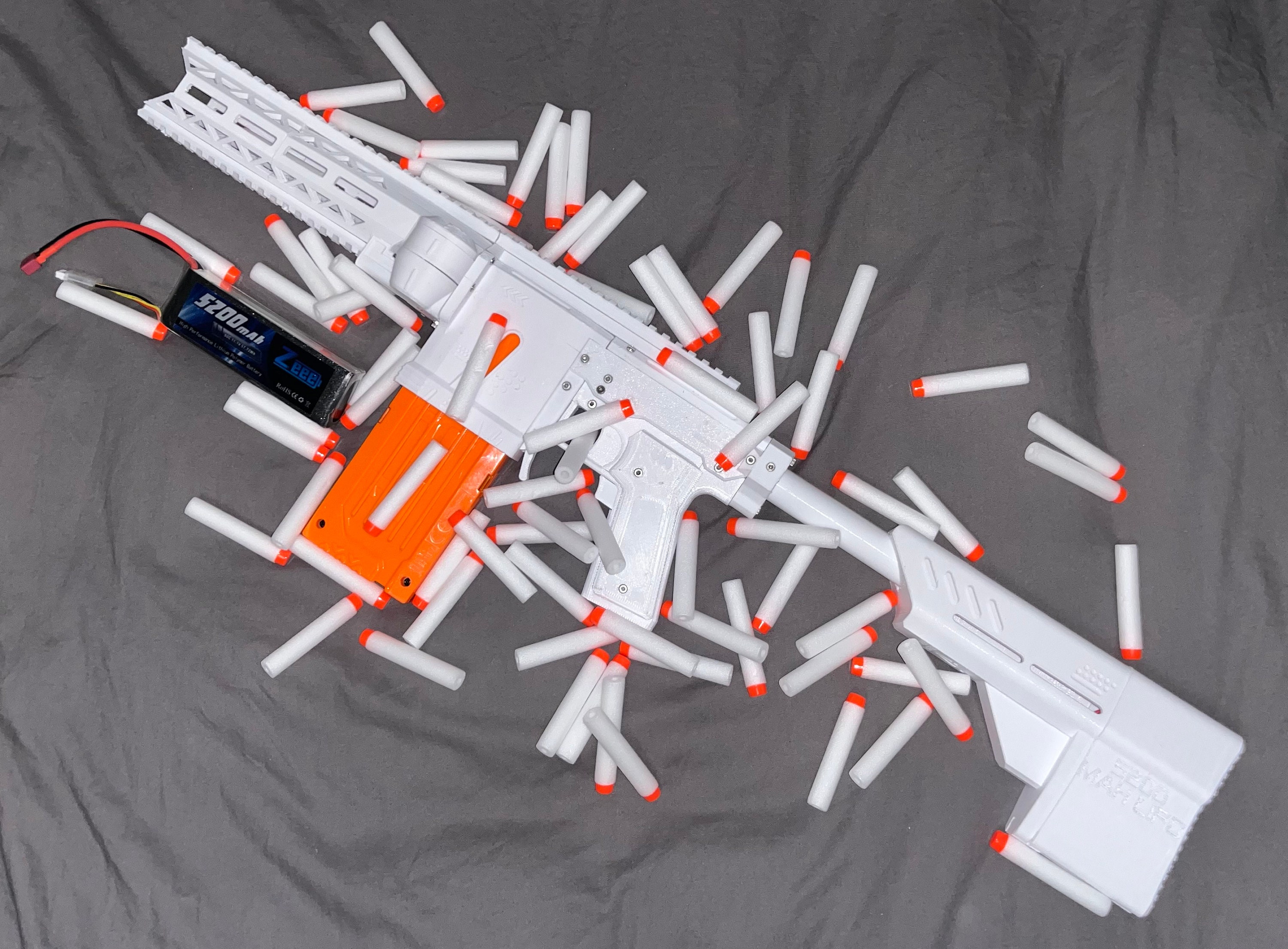 Nerf Gryphon Extended Version(with 50 Darts, One Mag and a Larger ...