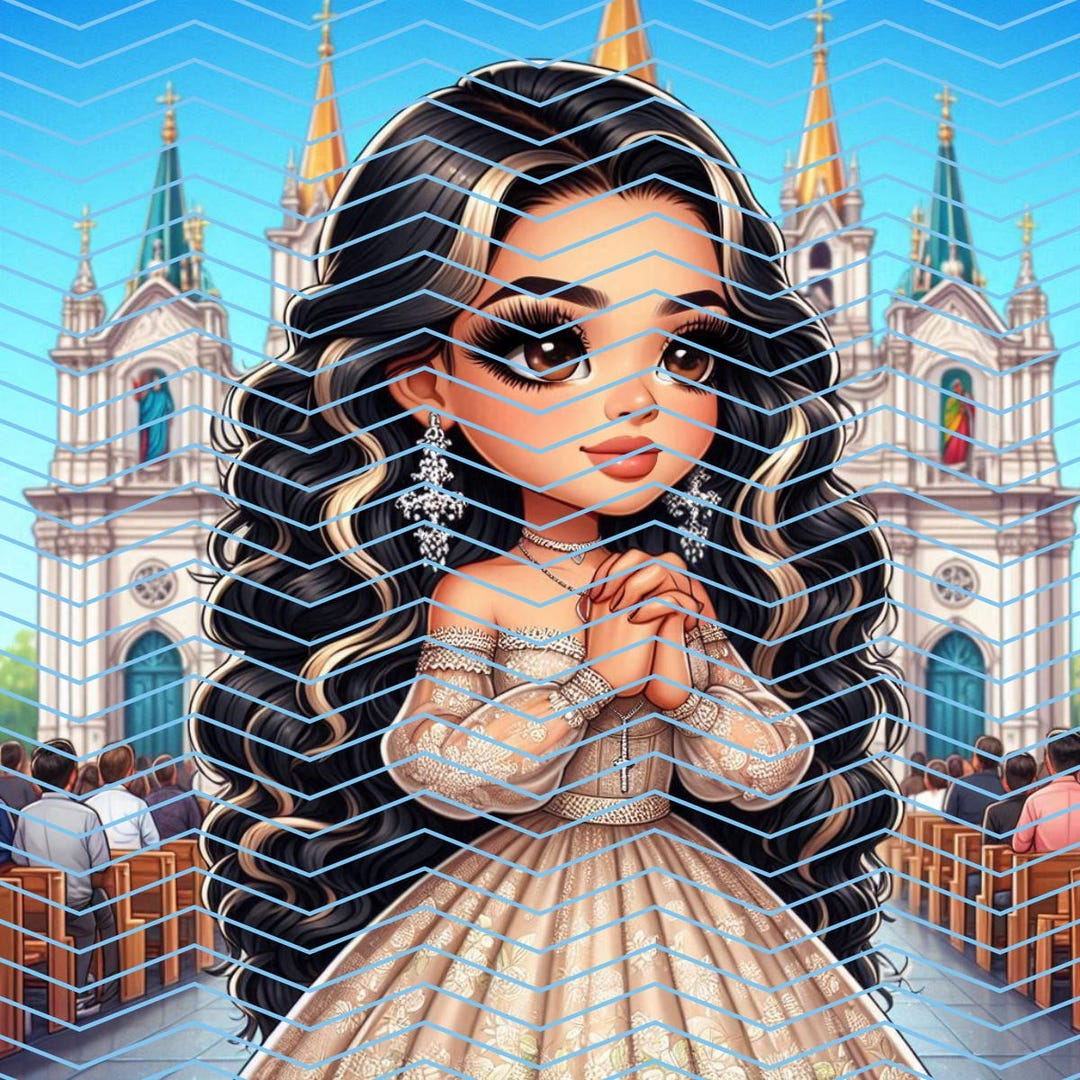 3 Praying Chibi Girl Wrap, Png Design, Sublimation - Etsy