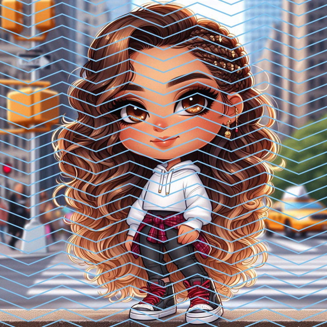 Chibi Girl Wrap, Png Design, Sublimation - Etsy