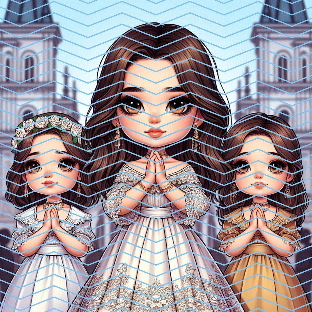Praying Chibi Girl Wrap, Png Design, Sublimation - Etsy