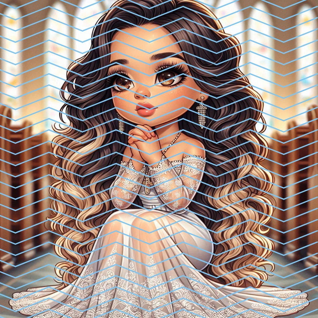 Praying Chibi Girl Wrap, Png Design, Sublimation - Etsy