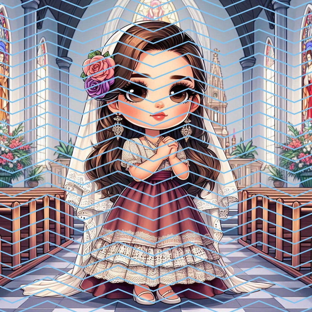 Praying Chibi Girl Wrap, Png Design, Sublimation - Etsy