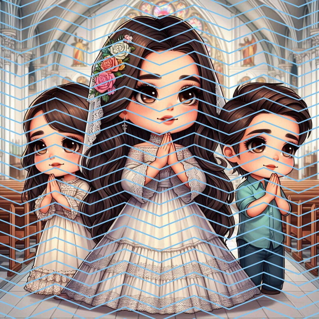 Praying Chibi Girl Wrap, Png Design, Sublimation - Etsy