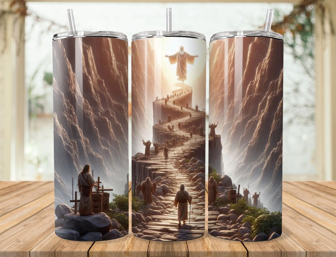 Road to God 20 Oz Skinny Straight Tumbler Wrap Sublimation Design 1 ...