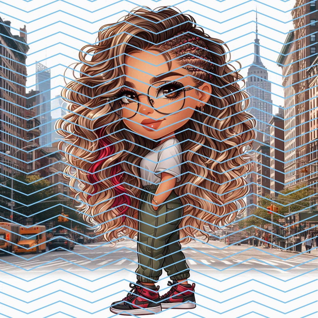 Chibi Girl Wrap, Png Design, Sublimation - Etsy