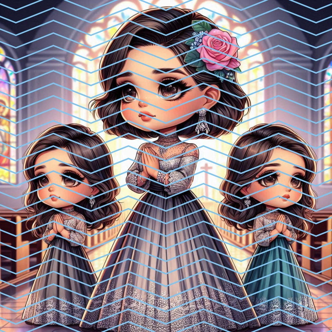 Praying Chibi Girl Wrap, Png Design, Sublimation - Etsy