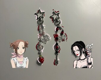 Handmade Nana Hachi Matching Magnet Heart Keychains last Restock - Etsy