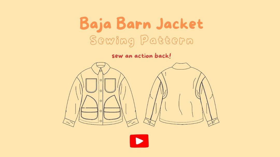 Baja Barn Jacket Sewing Pattern - Etsy