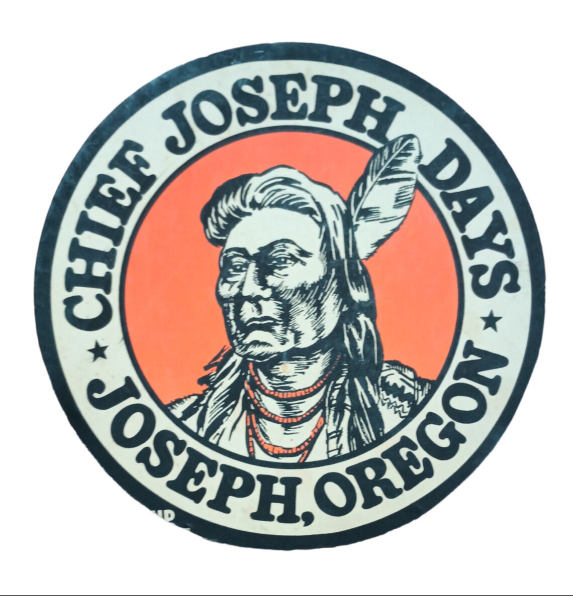 Vintage Advertising, Chief Joseph Days, Joseph Oregon, Native American ...