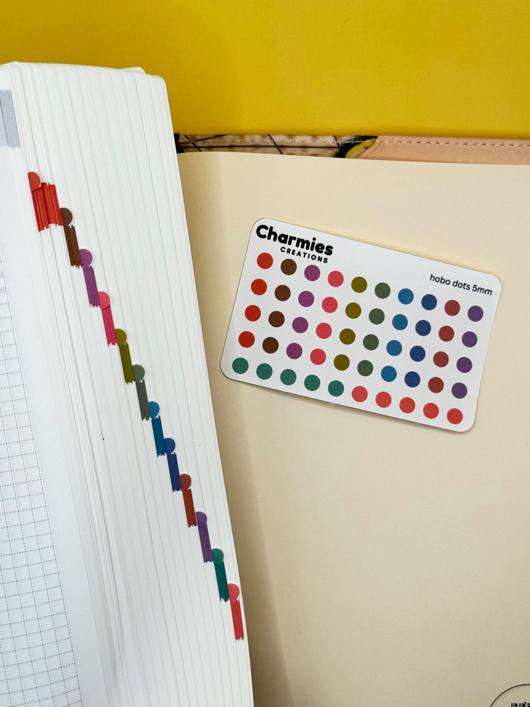 Monthly Color-themed Dot Stickers - Inspired by Hobonichi Planner ...