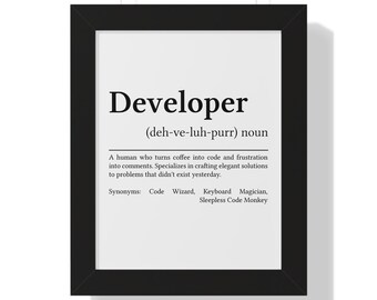 Funny Tech Poster Funny Geek Wall Art for Developers, Project Managers ...