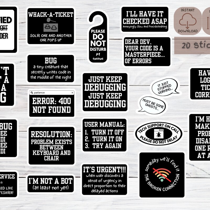 Developer Stickers - Etsy