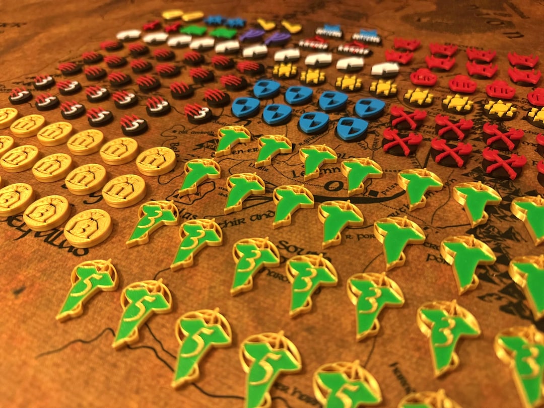 Lord of the Rings LOTR LCG Token Set - Etsy