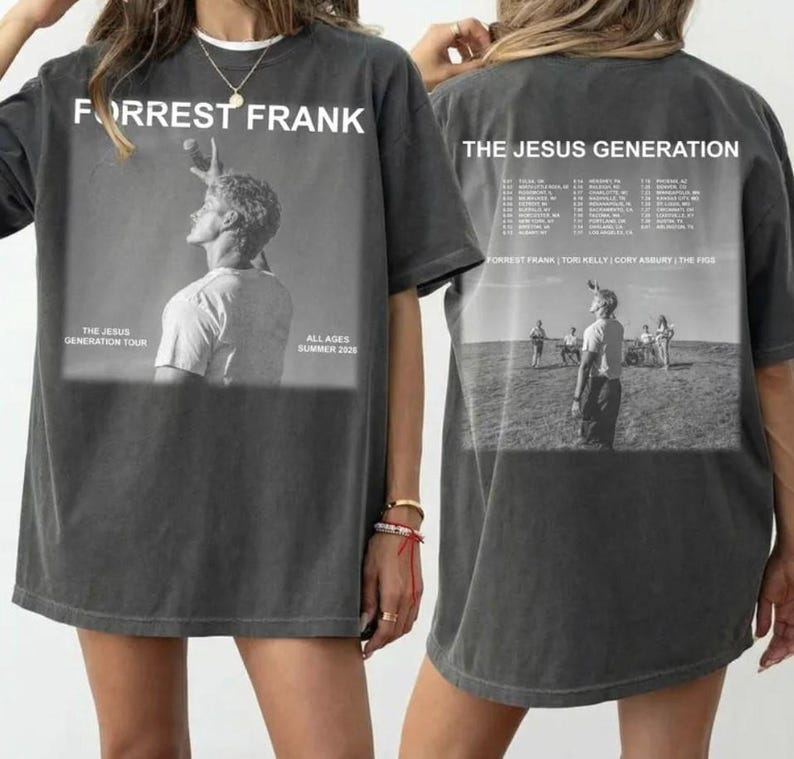 Forrest Frank Jesus Generation Tour Shirt, Christian Music Concert Tee ...