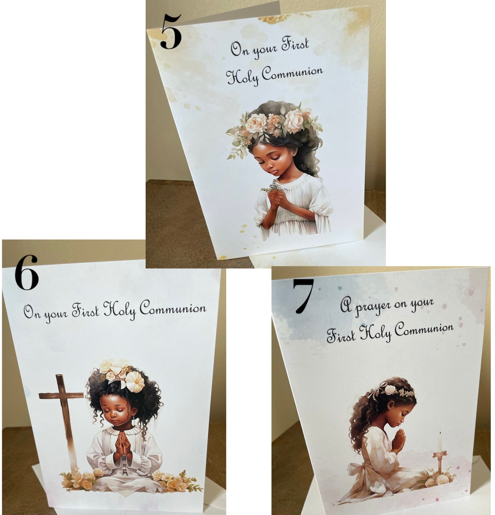 African American Communion Cards, Black Communion Cards, Communion ...