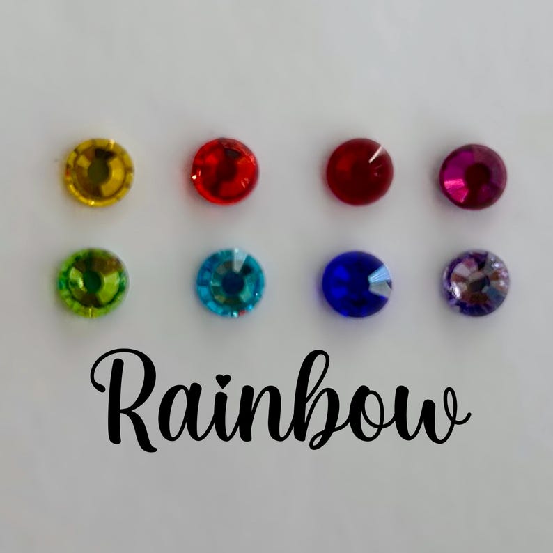 Long Crew Rhinestone Gem Socks - Etsy