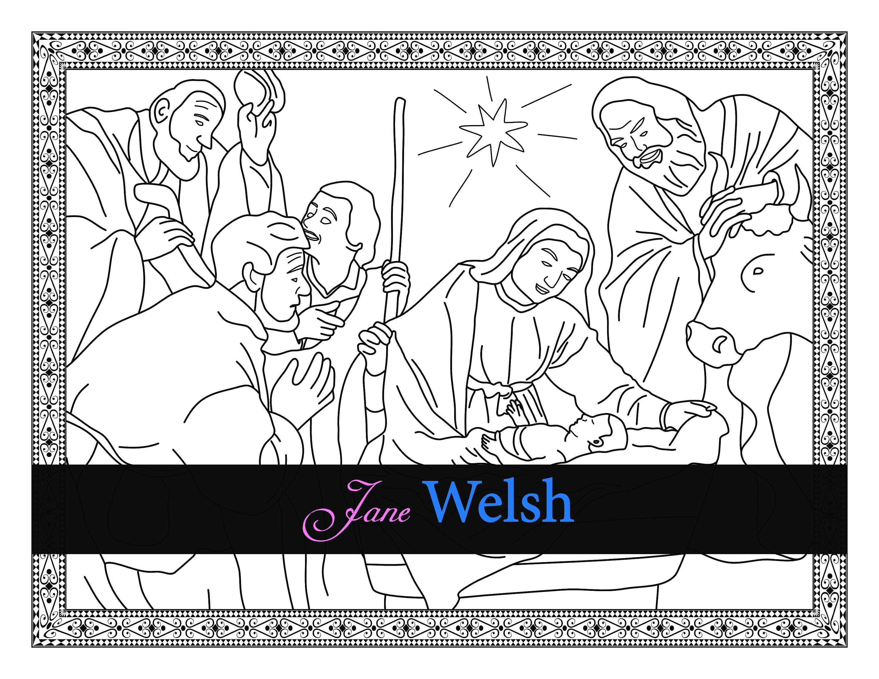 Isaiah 9:6 Nativity Colouring Pages, KJV Bible Verse, Shepherds, Mary ...
