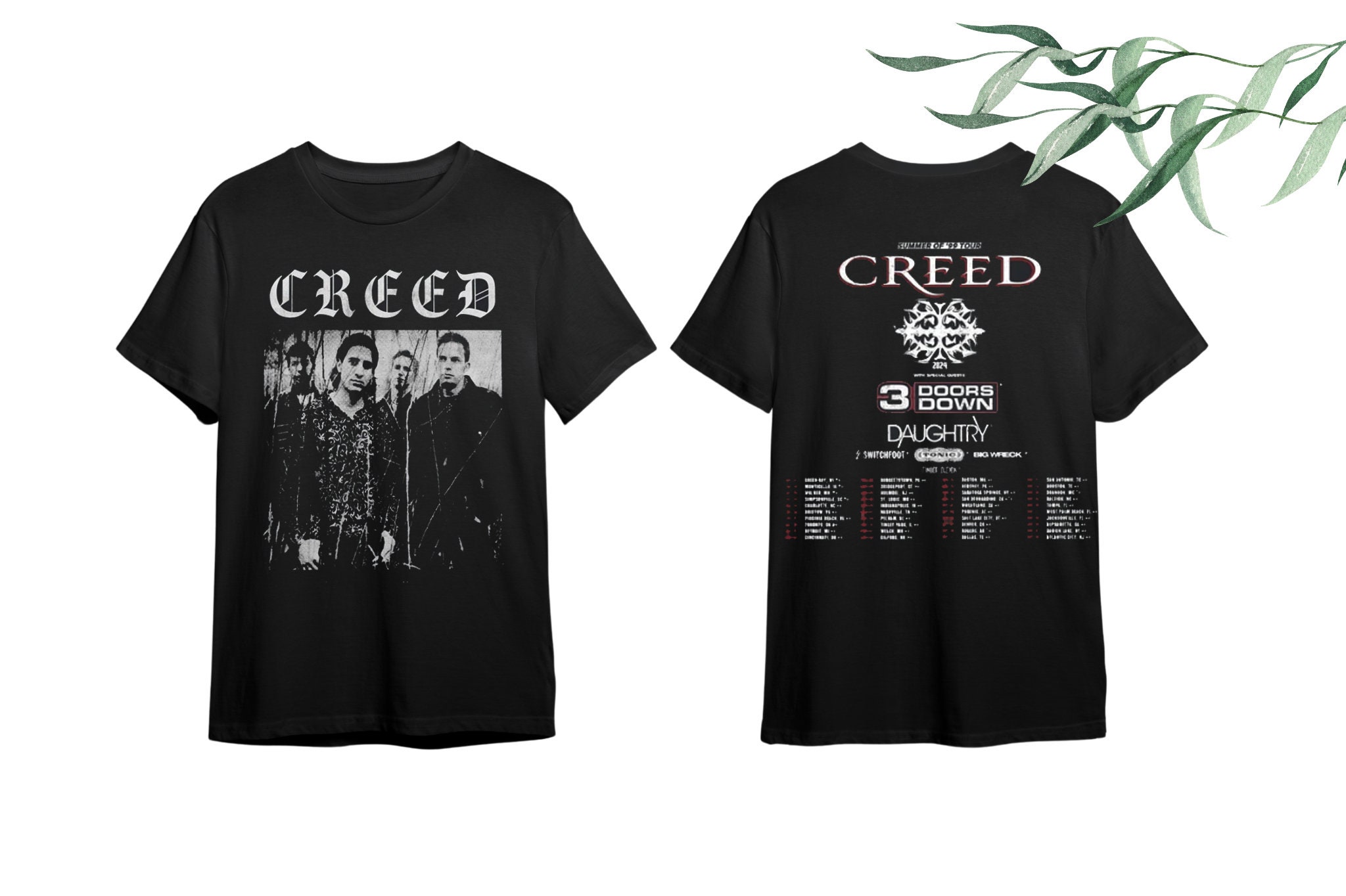 2024 Creed Band Summer of '99 Tour Shirt, Creed Band Fan Gift Shirt ...