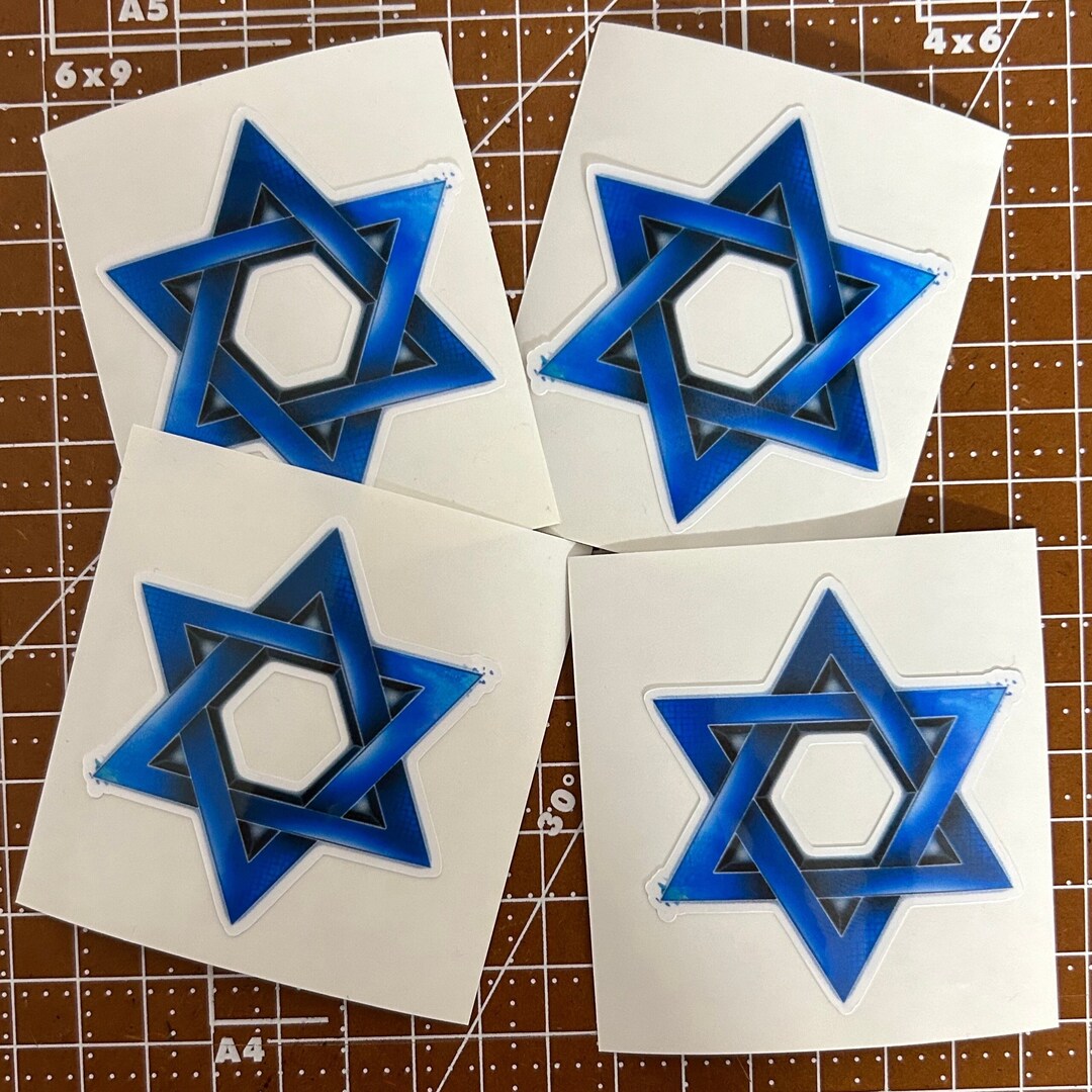 Star of David Decal Water Bottle Sticker FREE SHIPPING - Etsy