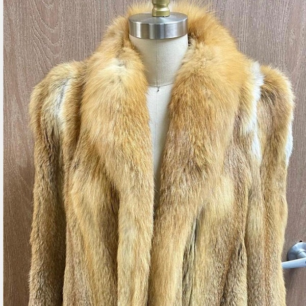 Red Fox Fur Coat - Etsy