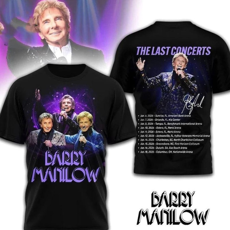 Manilow Barry Shirt - Etsy