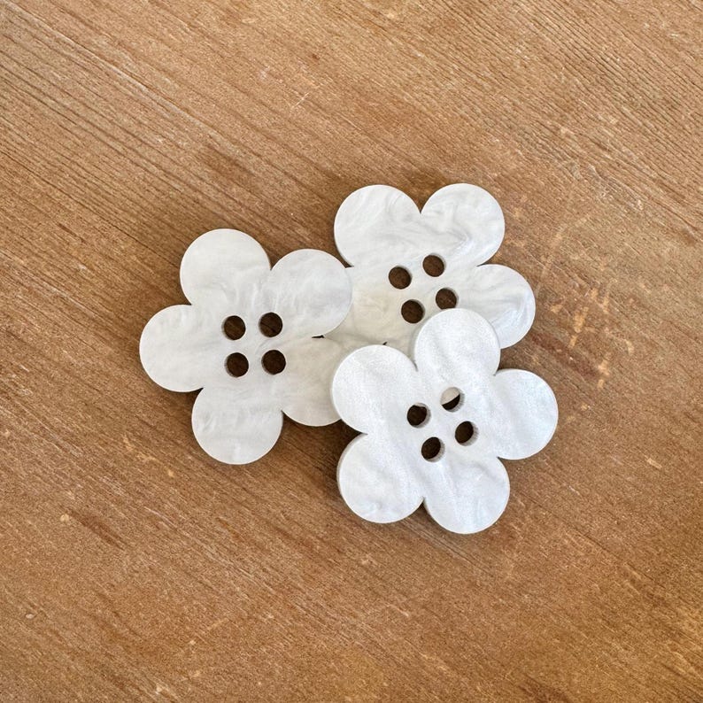 Flower Buttons, Acrylic Flower Buttons for Sweaters, Vest Buttons ...