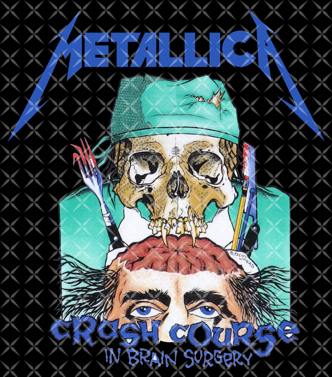 Metalica PNG Crash Course in Brain Surgery T-shirt Design, Bootleg Tees ...