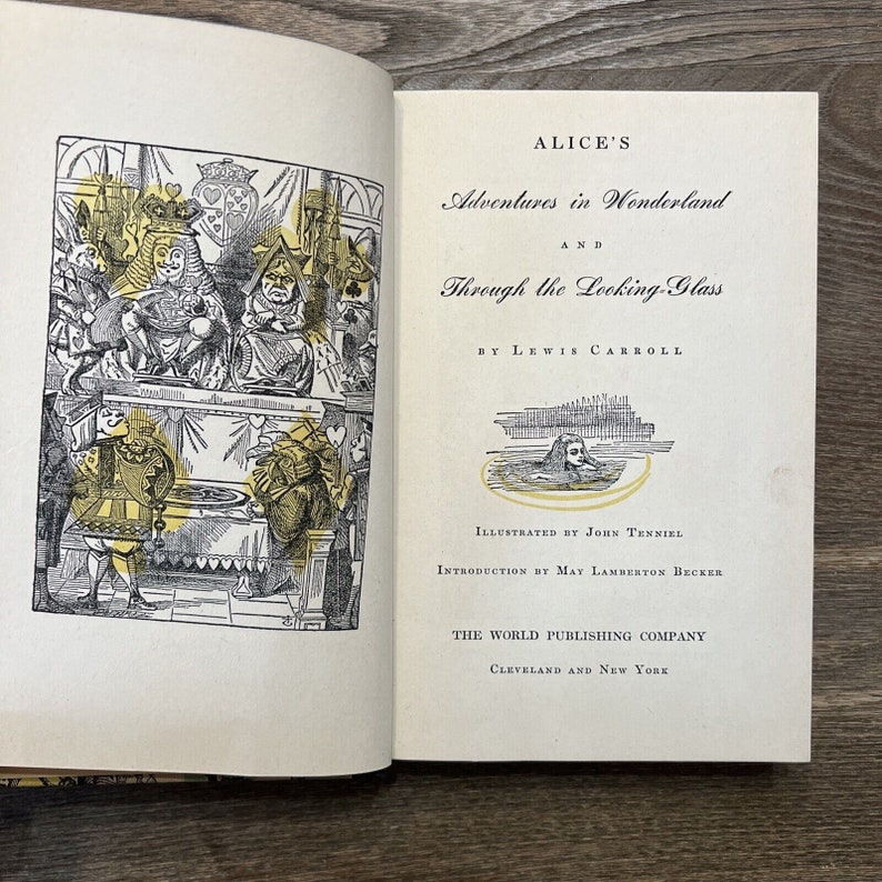 1946 Alices Adventures in Wonderland and Through the Looking Glass ...