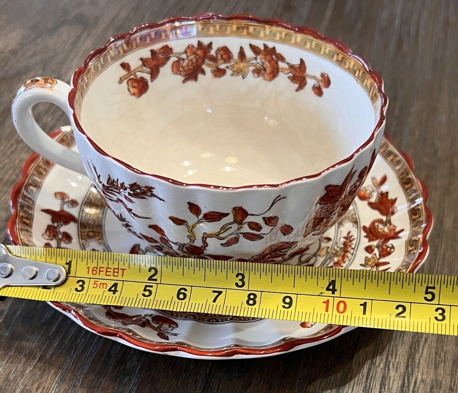 Copeland Spode India Tree Orange Rust: Cup & Saucer Set s 2 - Etsy