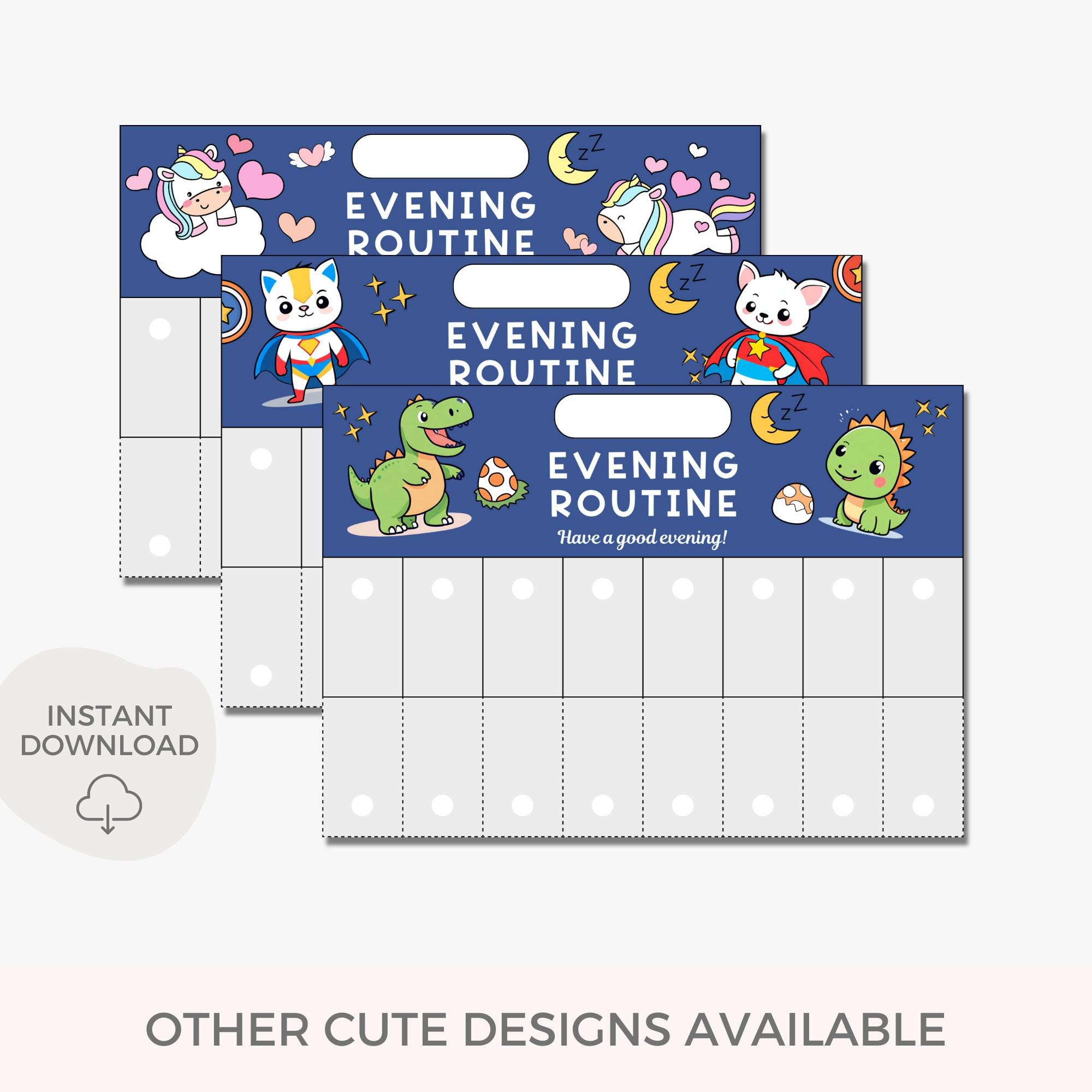 Bedtime Routine Chart, Evening Routine Flip Chart, After School ...