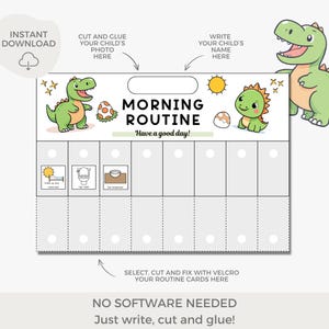 Morning and Bedtime Routine Flip Chart, Routine Chart for Toddlers ...
