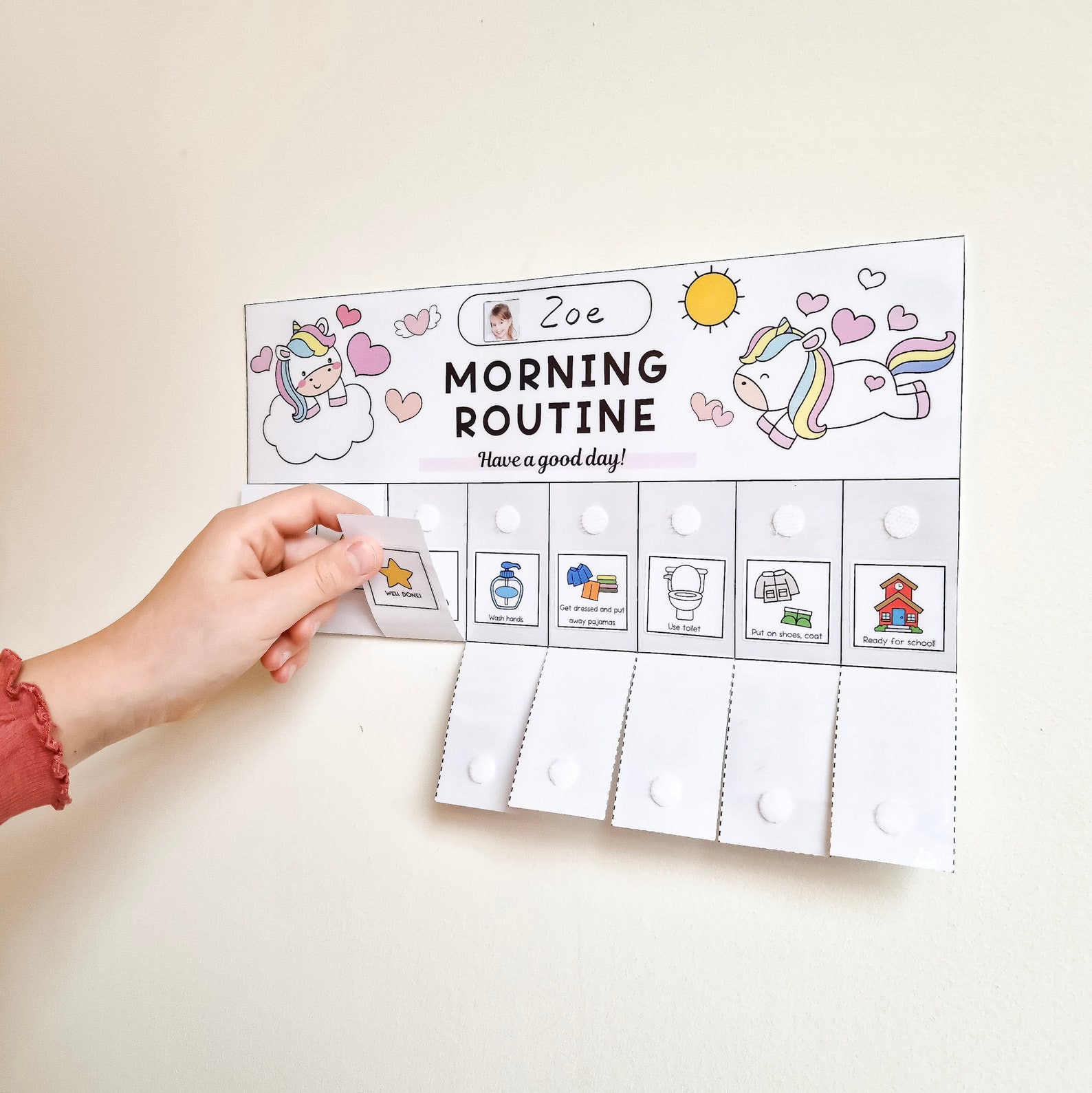 Morning Routine Printable for Kids Routine Chart for Toddlers Tracker ...