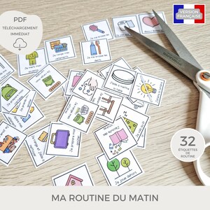 Printable Morning Routine Chart for Kids, Timetable, Visual Daily ...
