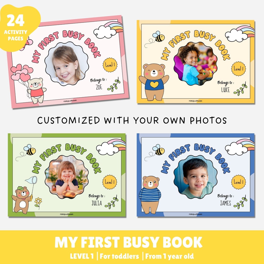 Custom Busy Book, Personalized Quiet Book, Learning Binder Kid ...