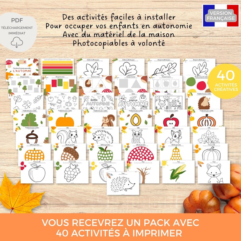 Printable Fall Creative Activity Pack, Printable Fall Activities for ...