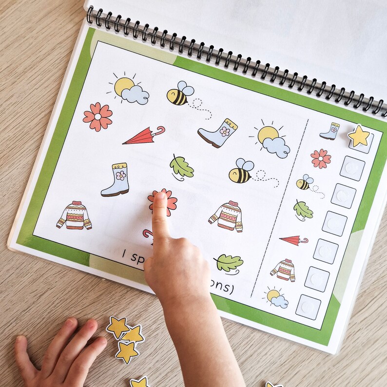 Toddler Printable Busy Book, My First Busy Book, Quiet Book Toddler ...