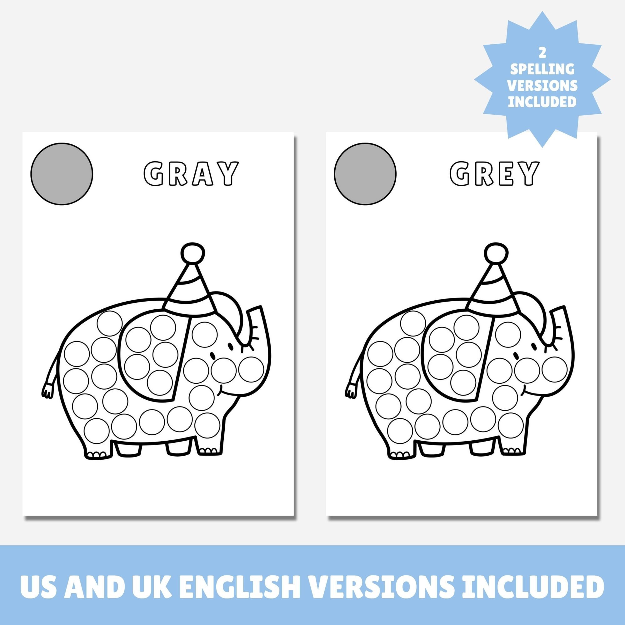 Do a Dot Printable, Animals Dot Marker Printable Pages, Easy Coloring ...