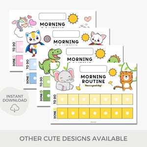 Morning Routine Chart, Kid Morning Routine, Toddler Routine Chart ...