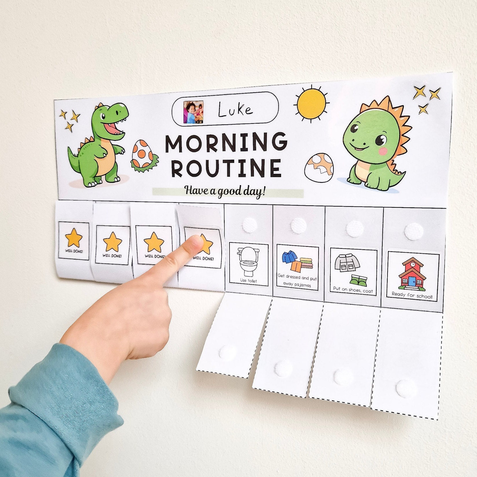 Morning Routine Printable for Kids, Routine Chart for Toddler ...