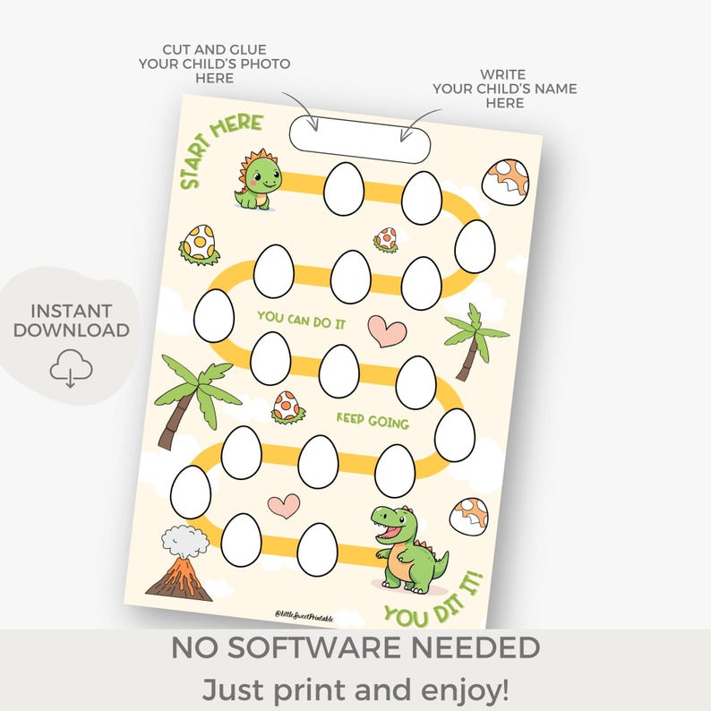 Behavior Chart Printable, Sticker Chart Printable, Reward Chart for ...