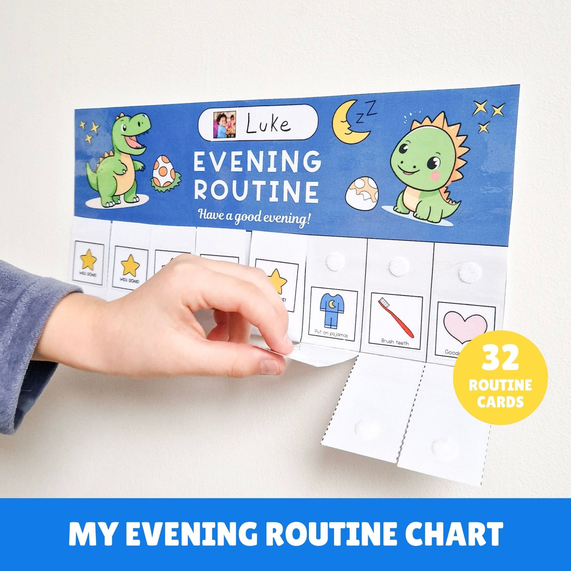 Morning and Bedtime Routine Flip Chart, Routine Chart for Toddlers ...